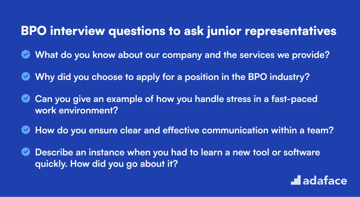 61 BPO interview questions - Adaface