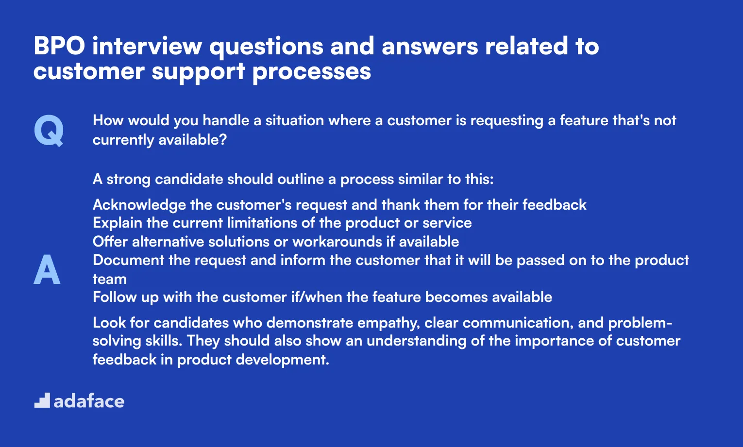 61 BPO interview questions - Adaface