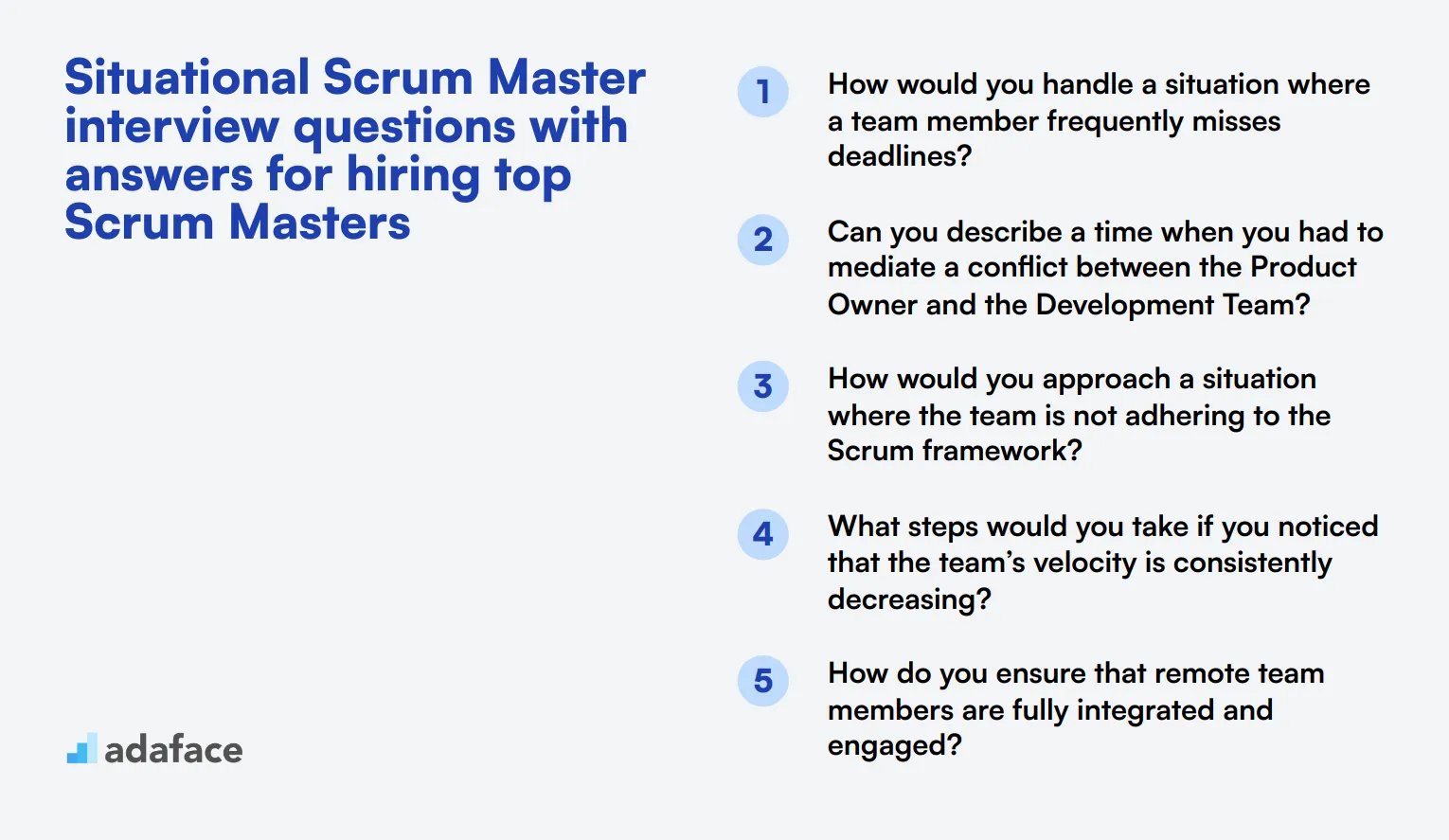 69 Scrum Master interview questions - Adaface