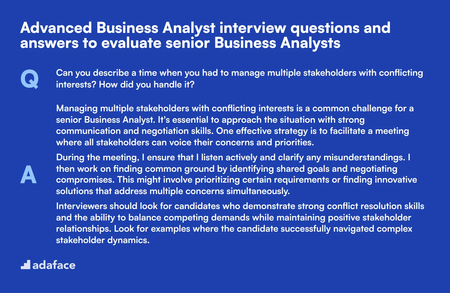 76 Business Analyst interview questions - Adaface