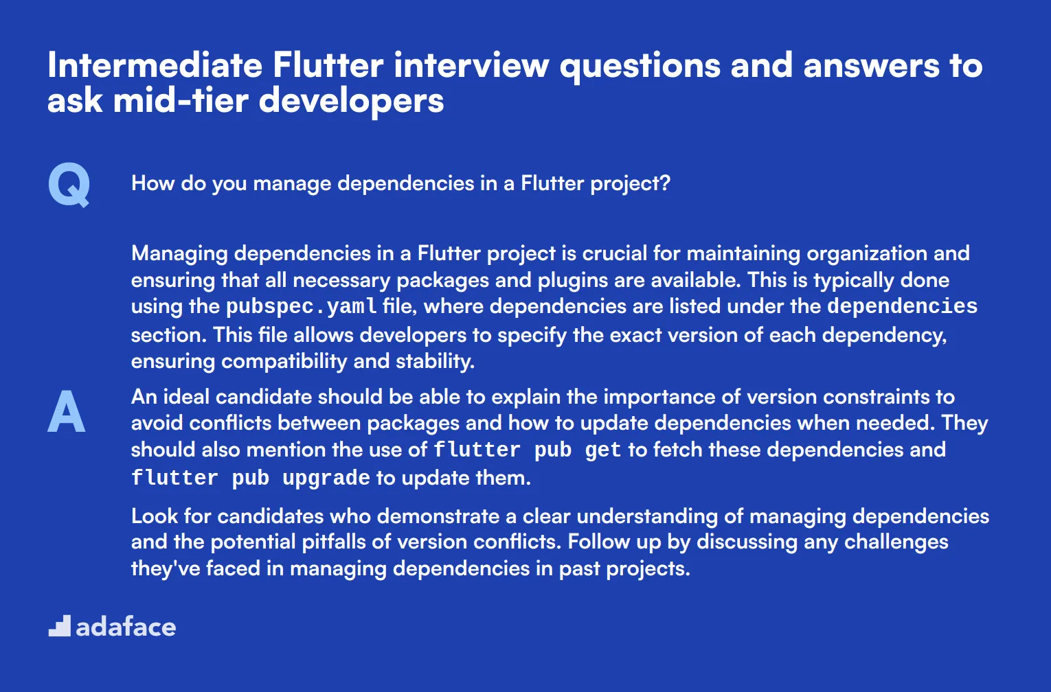 77 Flutter interview questions - Adaface