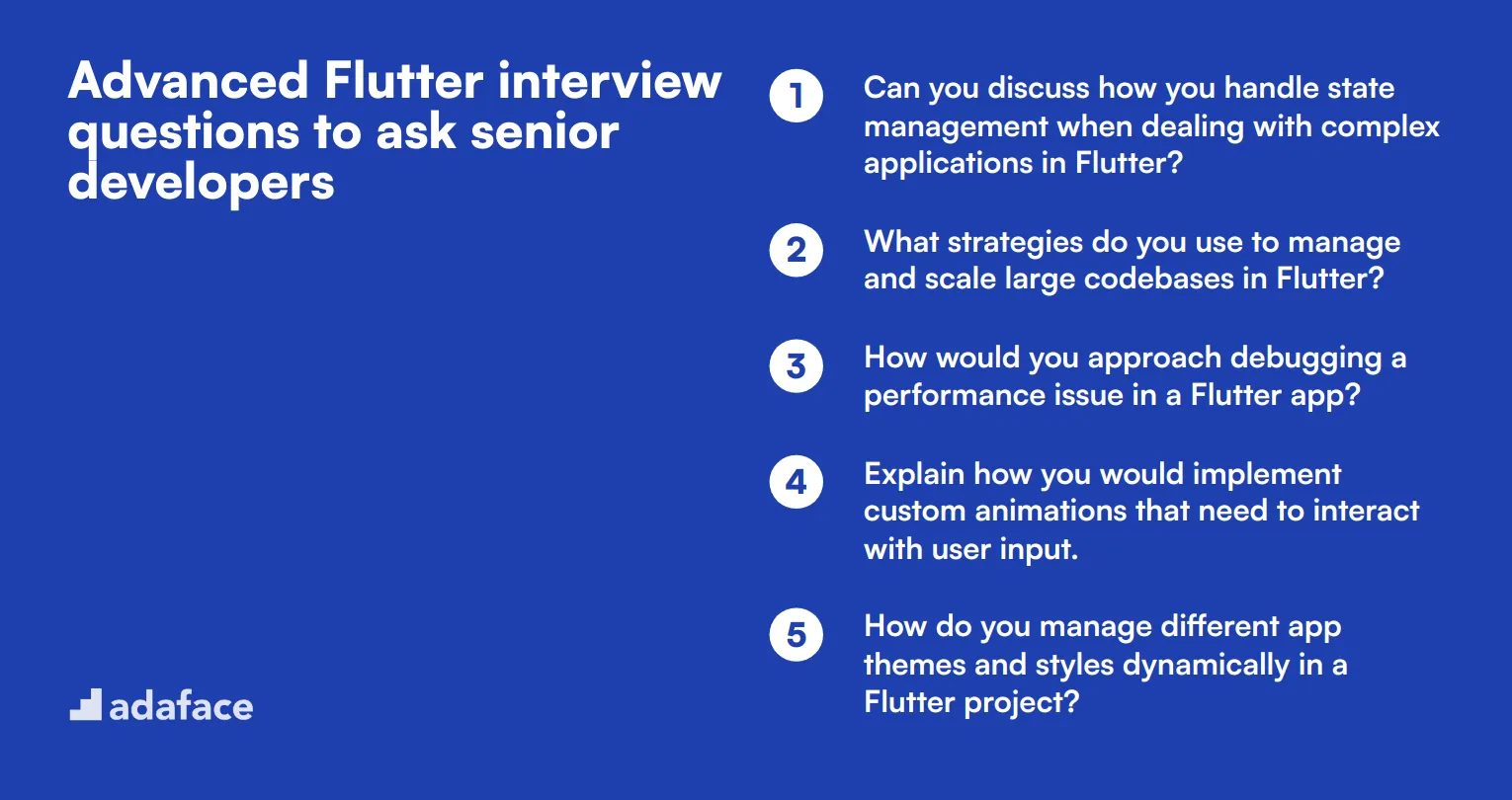 77 Flutter interview questions - Adaface