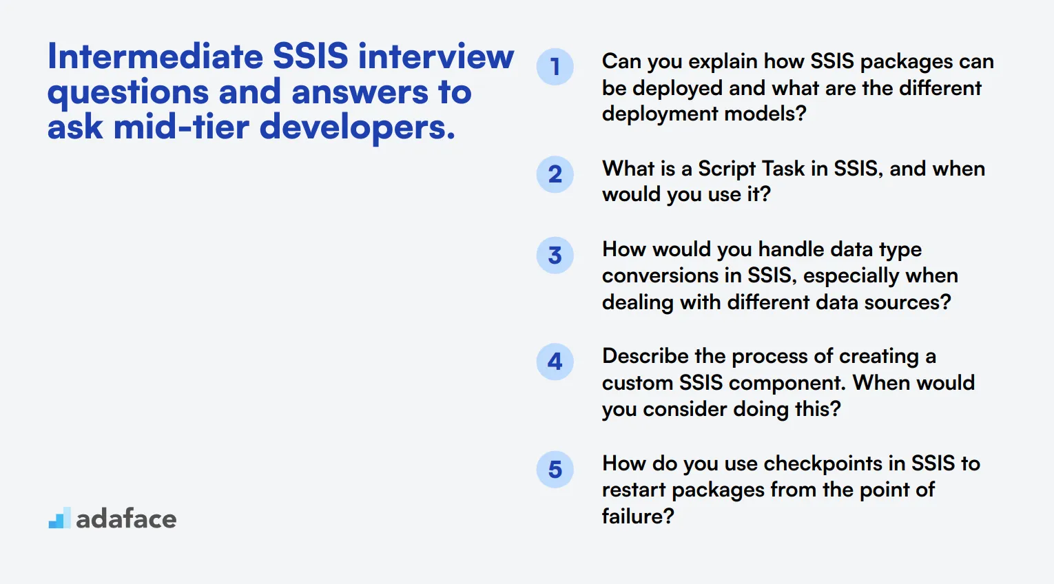 70 SSIS interview questions to hire top developers