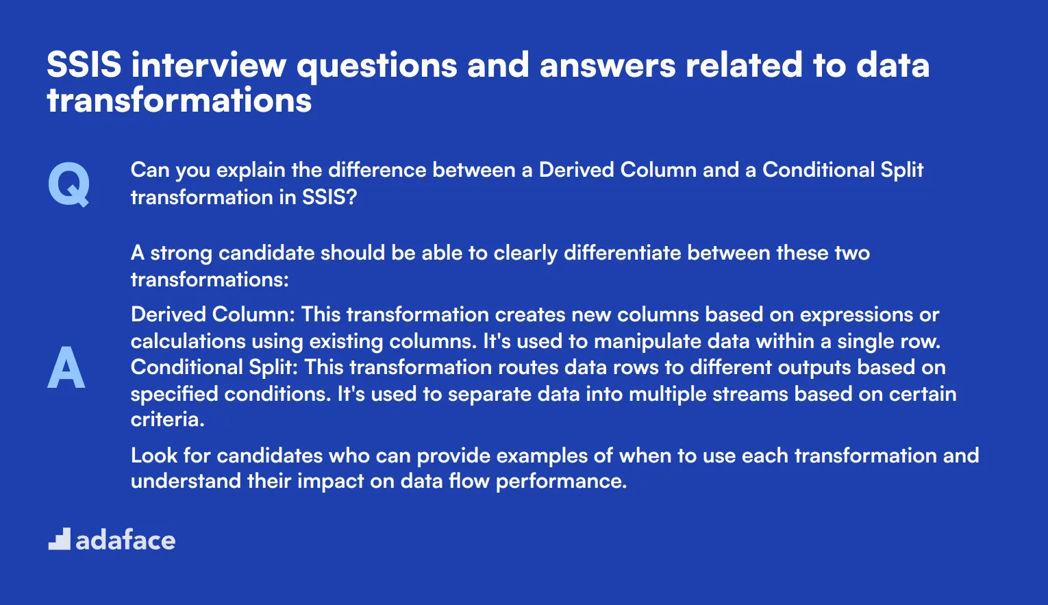 70 SSIS interview questions to hire top developers