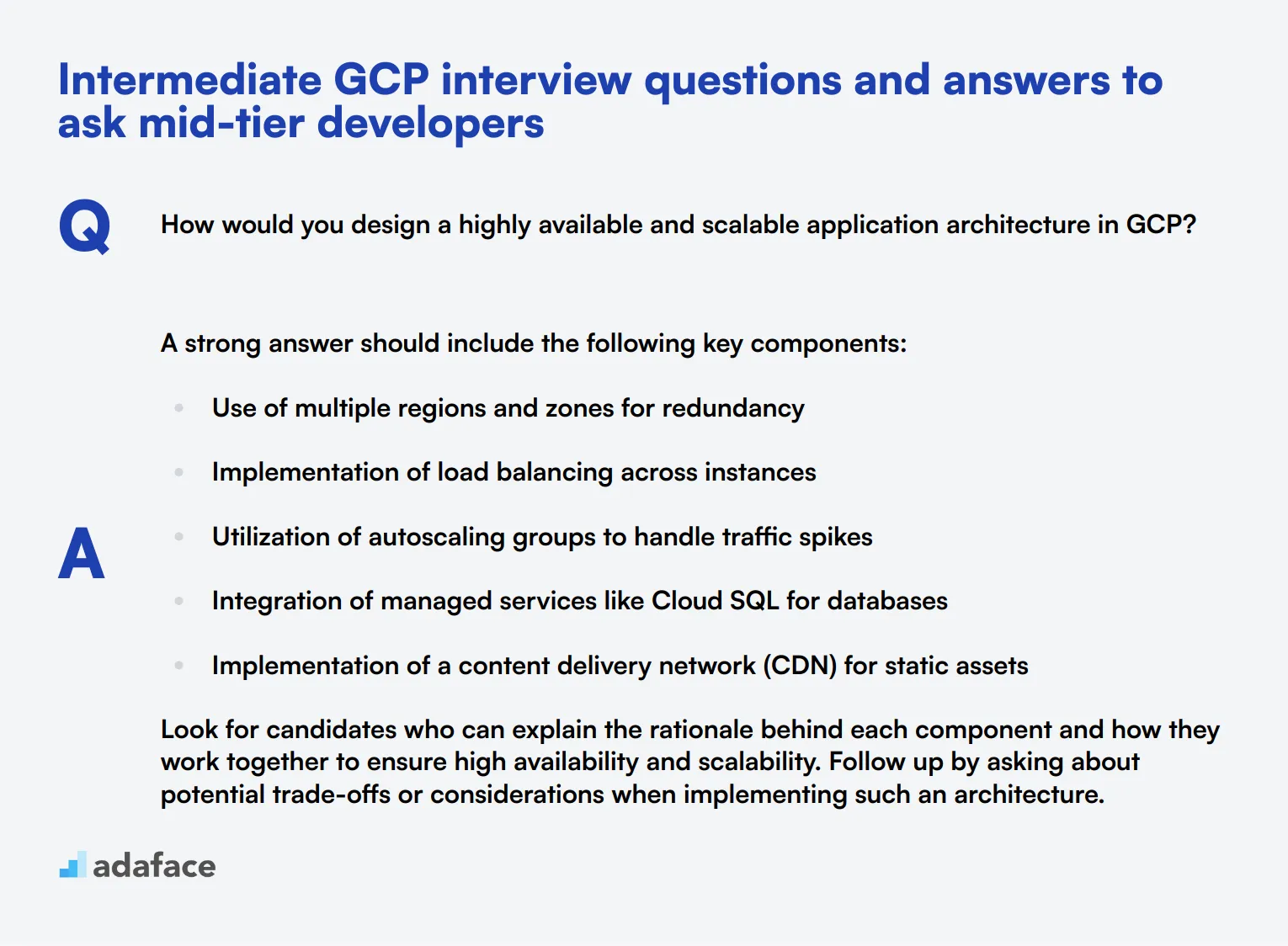 61 GCP Interview Questions - Adaface 61 GCP Interview Questions - Adaface